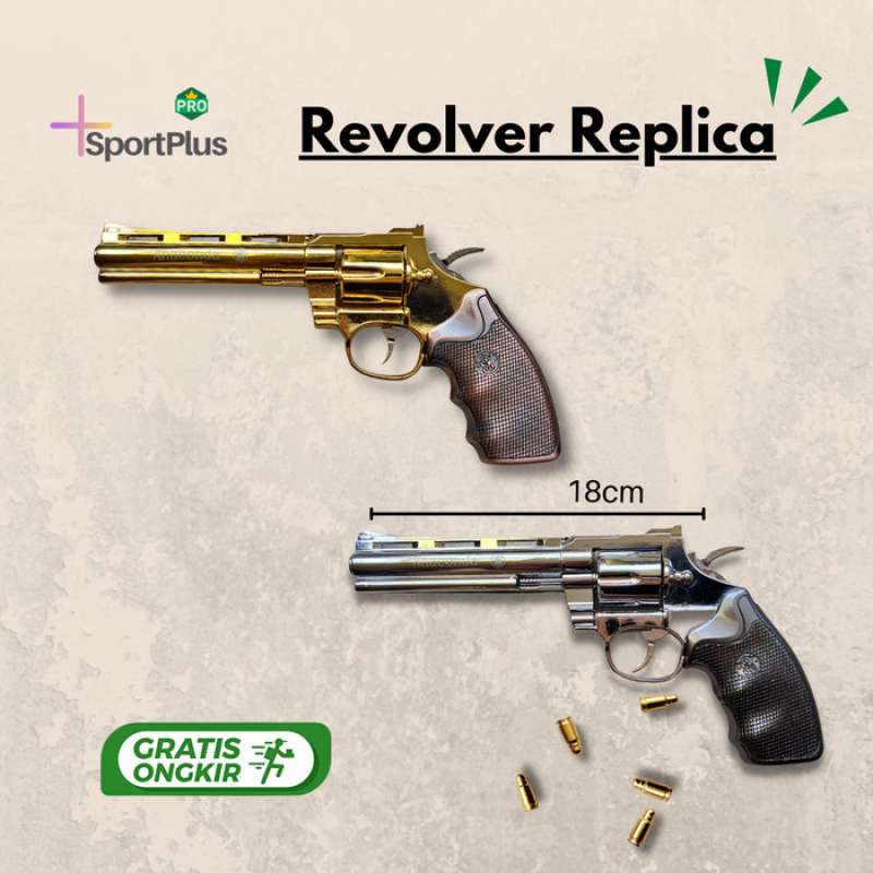 Promo Replika Pistol Miniatur Phyton Solid Metal Mainan Pajangan ...