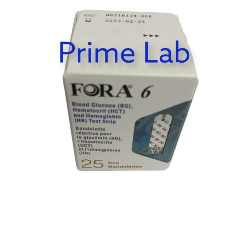 Jual Strip Fora 6 Plus 6 In 1 Strip Gula Darah, Hematokrit Dan ...