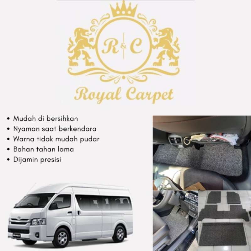Promo Karpet Mobil Mie Toyota Hiace Commuter 2022 Bahan 2 Warna Full ...