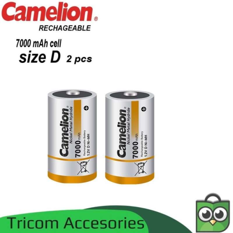 Promo Baterai Size D Rechargeable Camelion 7000 Mah - Baterai Besar ...