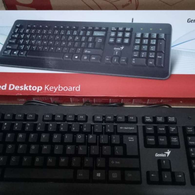Promo Genius Keyboard Kb-100 Usb + Mouse Dx125 Usb Diskon 23% di Seller ...