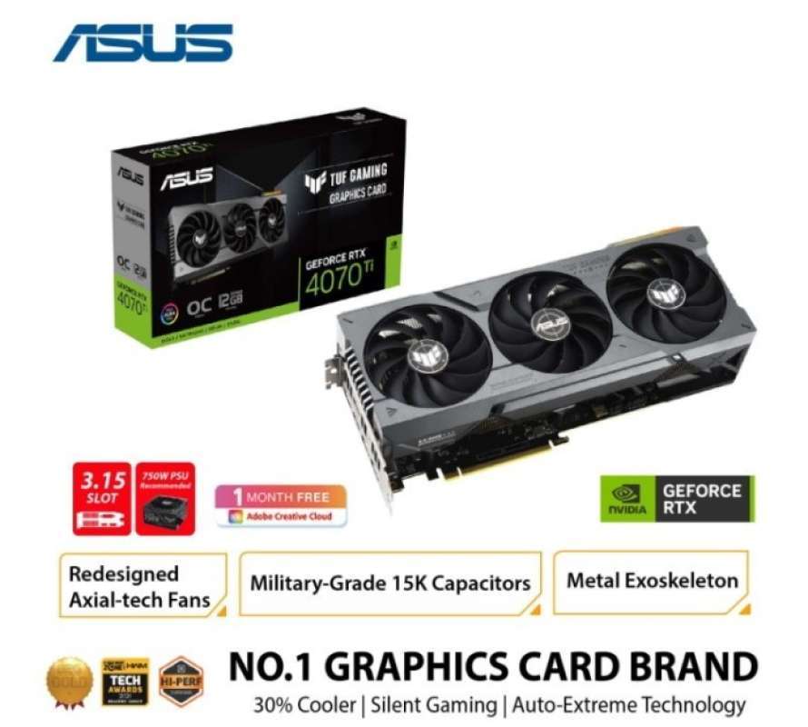 Promo Asus Tuf Gaming Geforce Rtx 4070 Ti 12Gb Gddr6X Oc Edition Diskon 23% di Seller XiXiStore ...