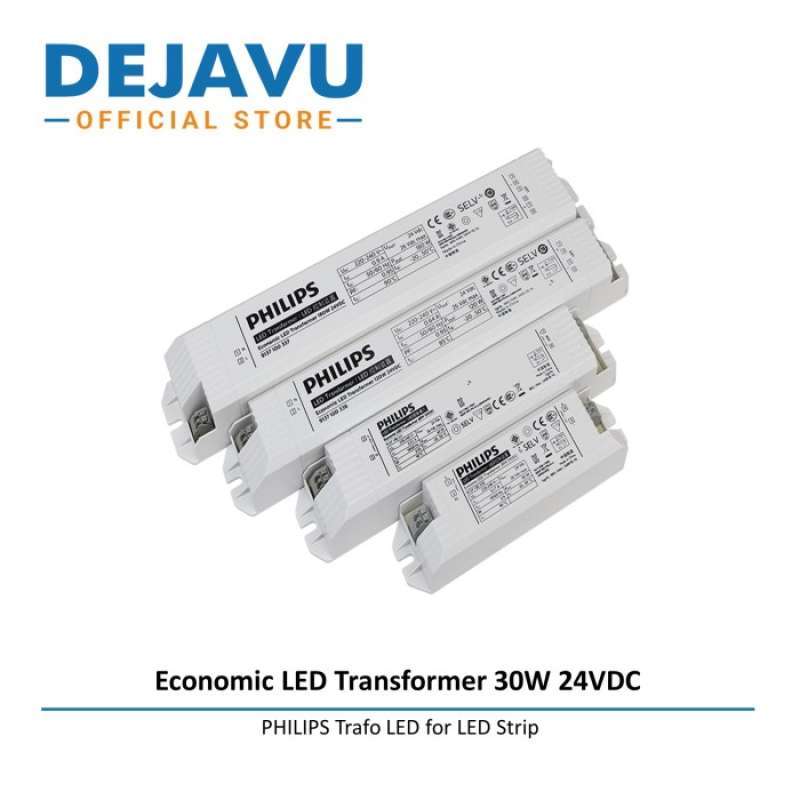 Jual Trafo Led For Strip Led Philips Economic Led Transformer 30w 24vdc ...