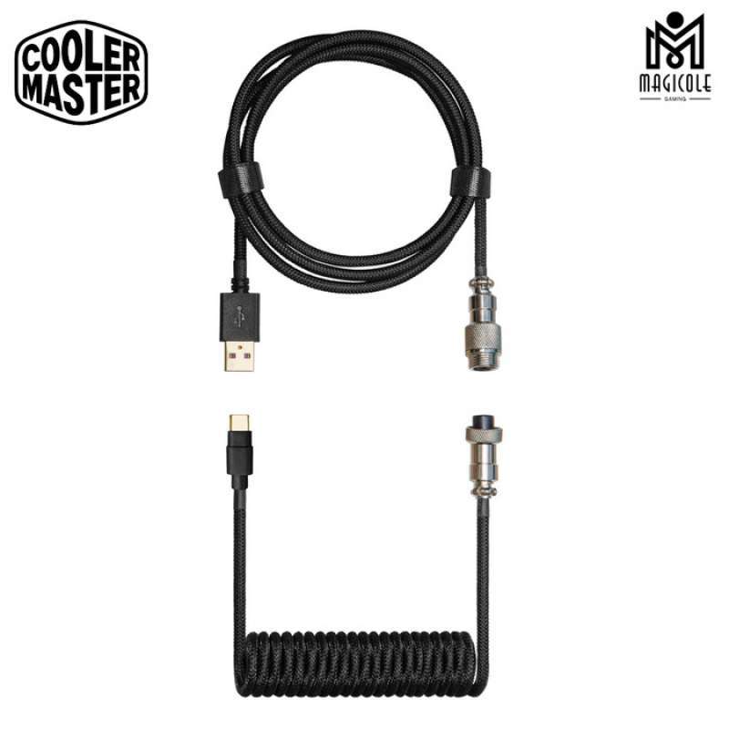 Promo Cooler Master Coiled Cable Type-C For Mechanical Gaming Keyboard ...
