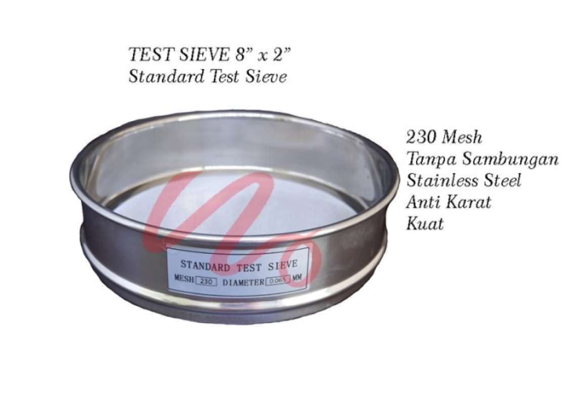 Promo Sieve Ayakan 230 Mesh (63Um) Dia 8 Inchi| Test Sieve Stainless ...
