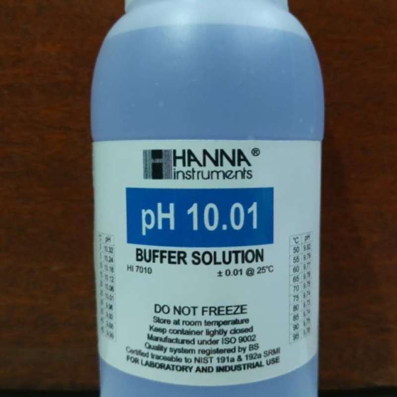 Promo Buffer Solution Ph 10 Hanna Hi 7010 Kemasan 250 Ml Diskon 17% Di Seller Mahanani Store 4 ...