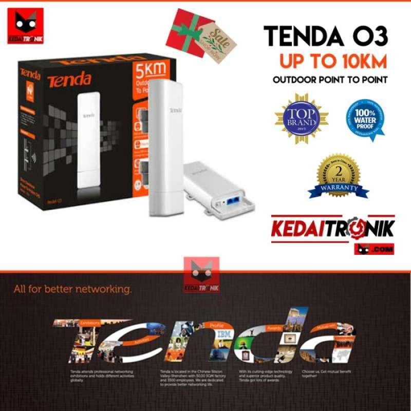 Jual Tenda O3 Access Point Outdoor 2.4 Ghz Cpe 12Dbi Router di Seller ...