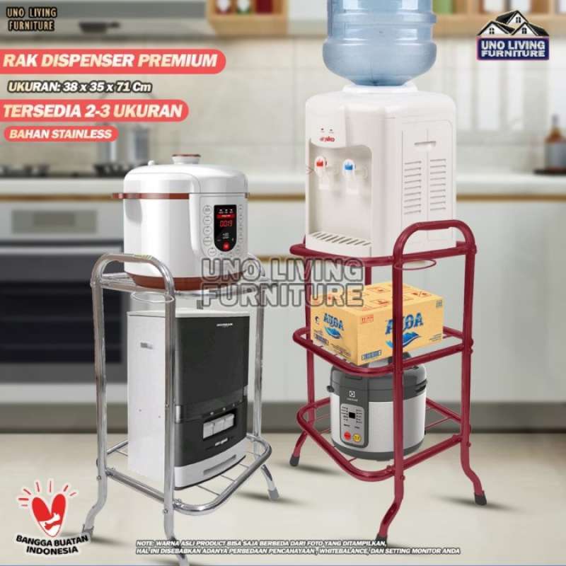 Promo Rak Dispenser Besi 2 Susun Rak Dispenser Galon Rak Meja Galon ...