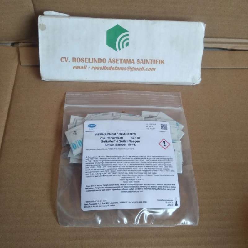 Promo Hach 2106769 Sulfaver 4 Sulfate Reagent Powder Pillow 10 Ml Pk ...