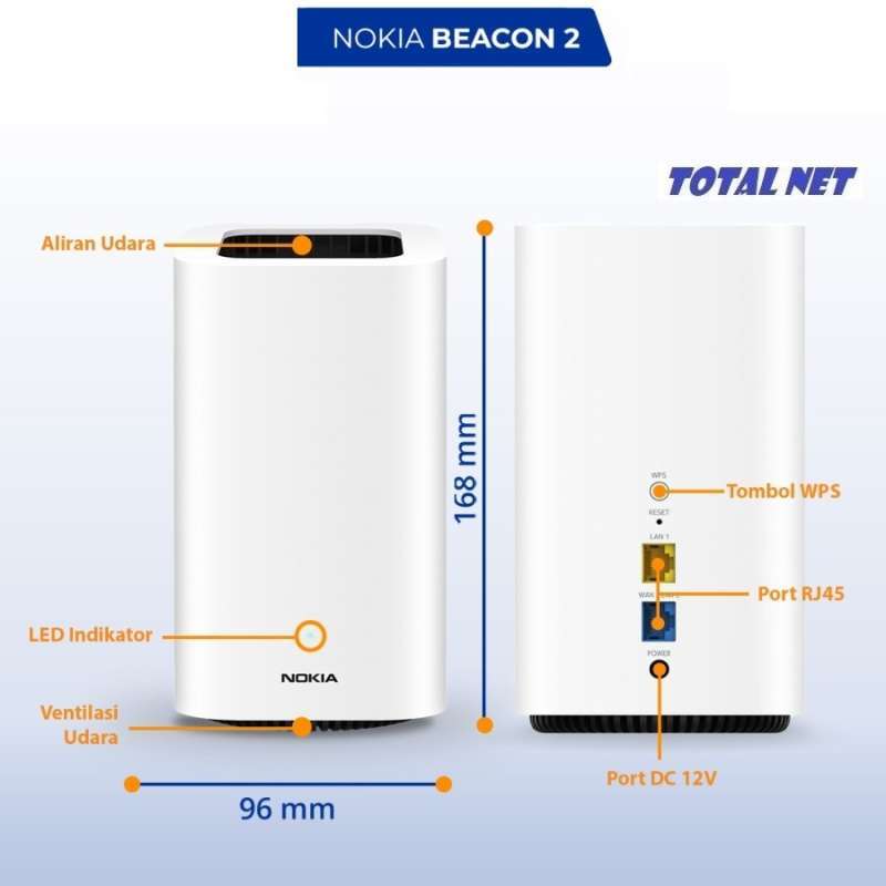 Jual Nokia Wifi Beacon 2 Home Wifi Gateway Mesh Router Extender ...