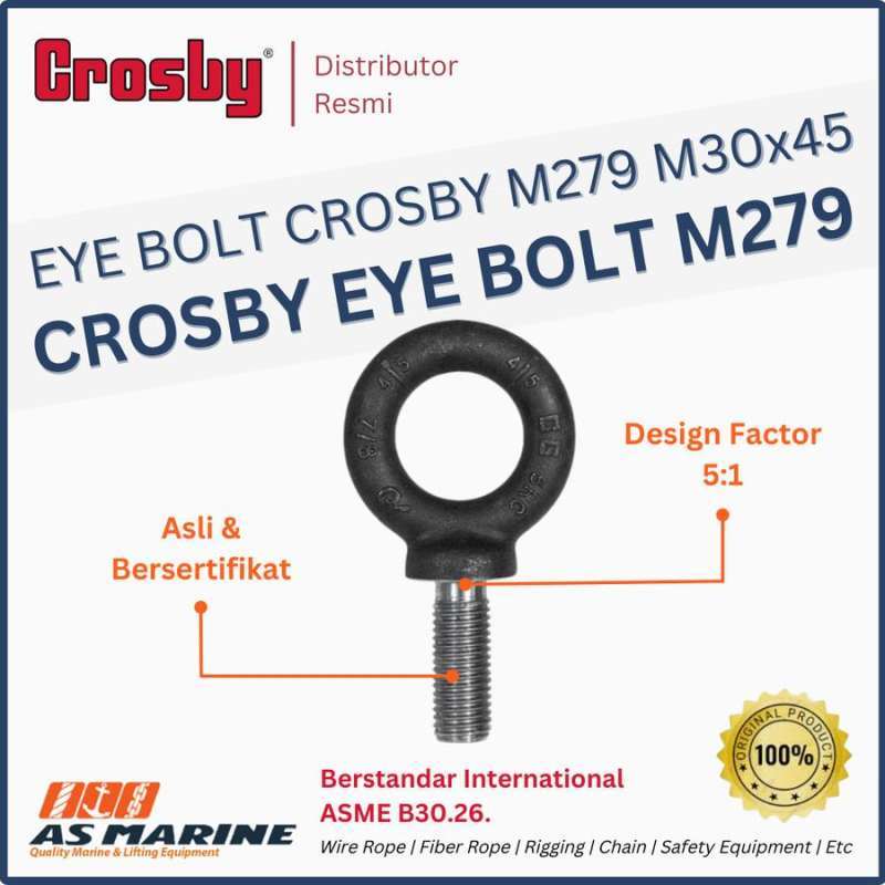 Jual Eye Bolt / Mata Baut Crosby M279 (m30 X 45 Mm) Di Seller Pt ...