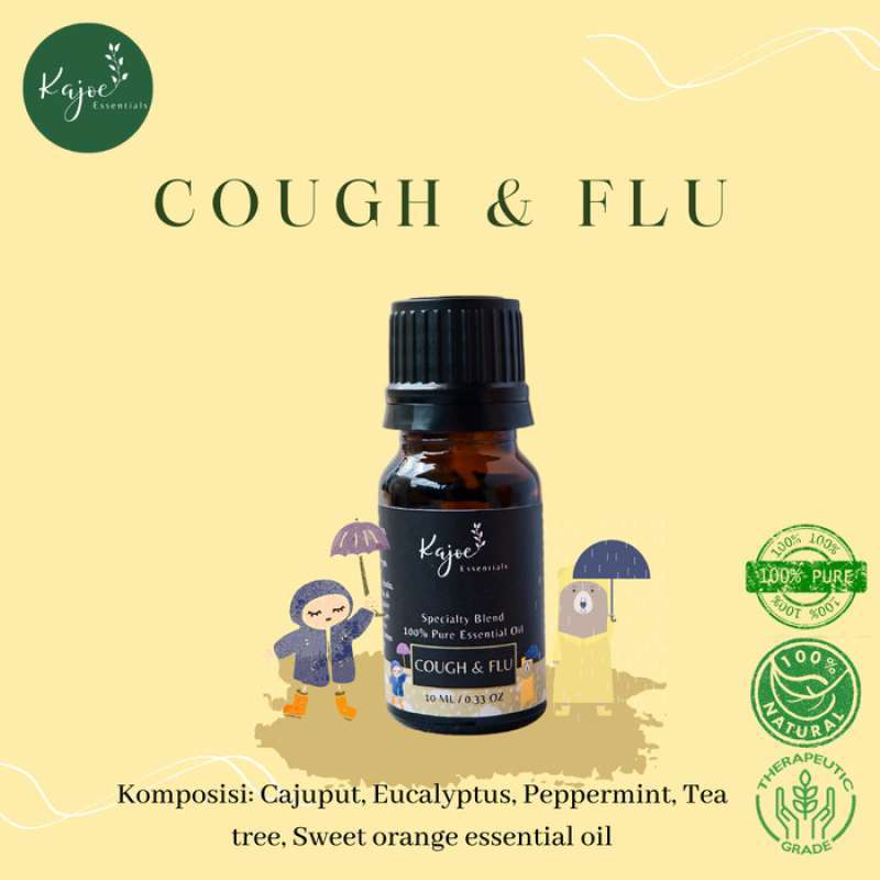 Promo Kajoe Cough&Flu Essential Oil Blend Diffuser Minyak Esensial ...
