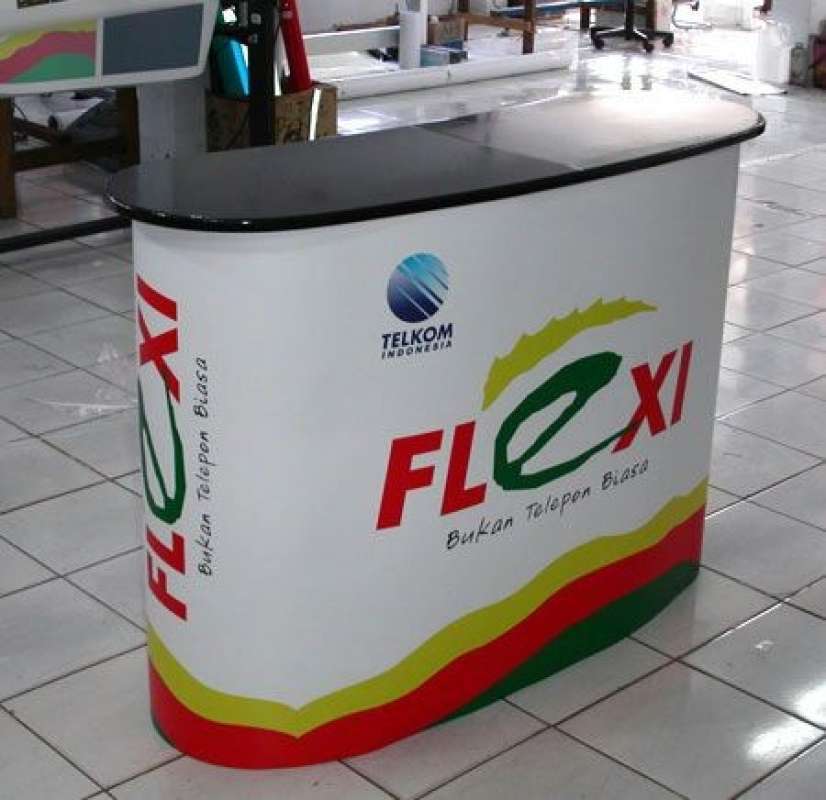 Promo Poly Counter / Pop Up Counter / Pop Up Table + cetak + pasang ...