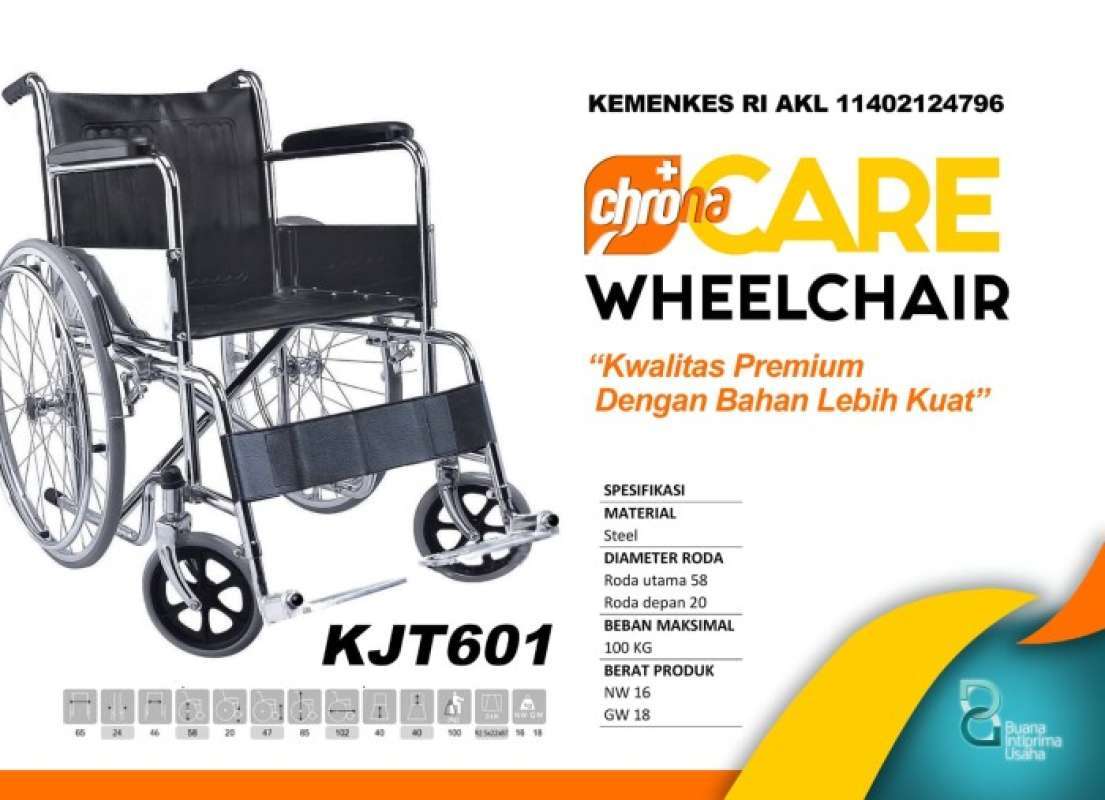 Promo Kursi Roda Manual Rumah Sakit Chronacare/ Chronacare Wheelchair ...