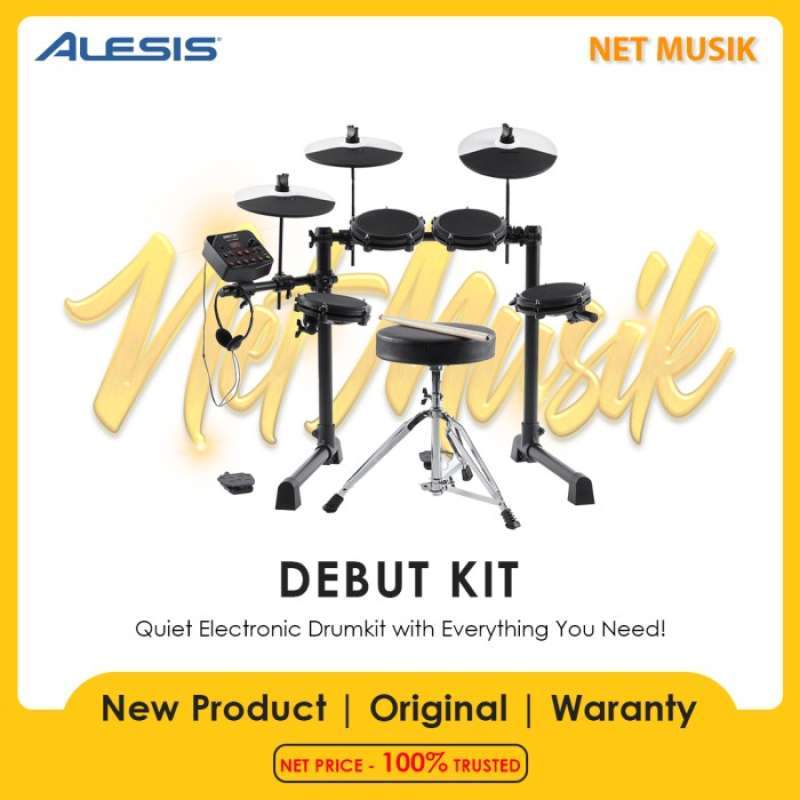 Promo Alesis Debut Kit, Kids Drum Set With 4 Mesh Electric Drum Set ...