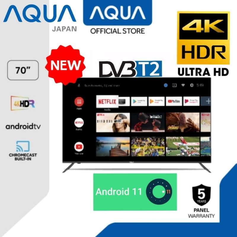 Jual Aqua Tv 4 K Uhd Smart 70 Original, Murah & Diskon Juli 2024 | Blibli
