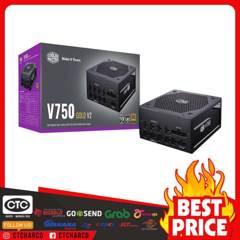 Promo Cooler Master V750 V2 - 750W Full Modular 80+ Plus Gold ...