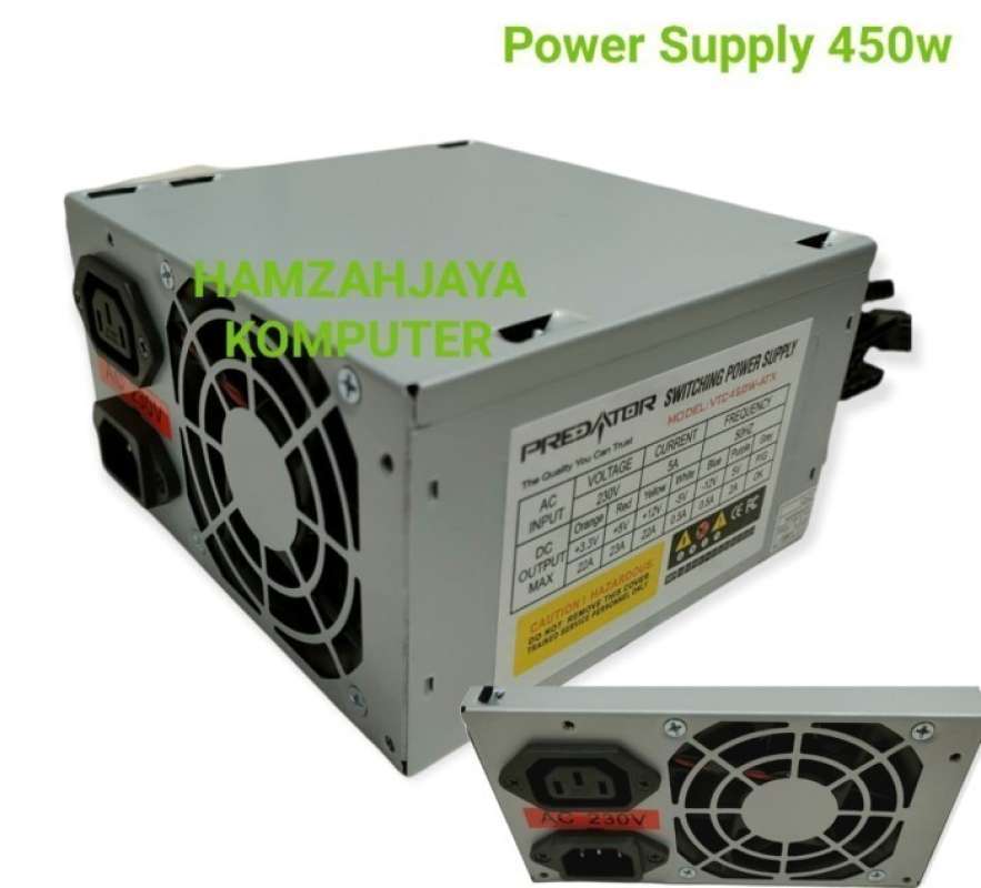 Promo Power Supply Predator Atx 24pin 450w Psu Vtc450w-atx Diskon 23% Di Seller Xixistore ...