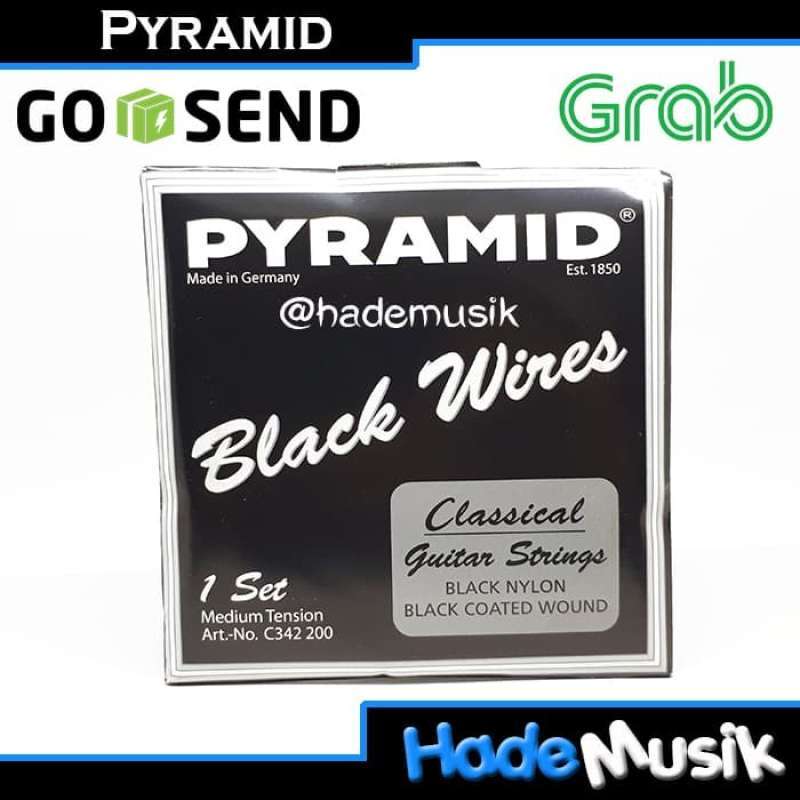 Promo Senar Gitar Klasik Pyramid C342 200 Black Wires Black Nylon ...