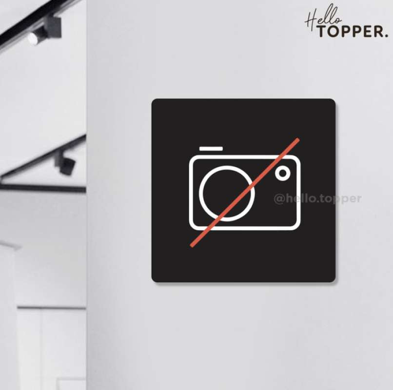 Promo Sign Icon Akrilik Signage Label Acrylic Papan Tanda - No Camera ...