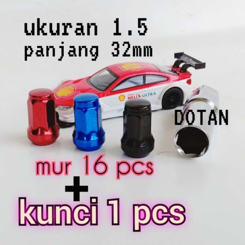 Promo MUR BAUT RODA RACING DRAT 1.5 / NUT RACING LONG 1.5MM - 1.5 - 1.5 ...