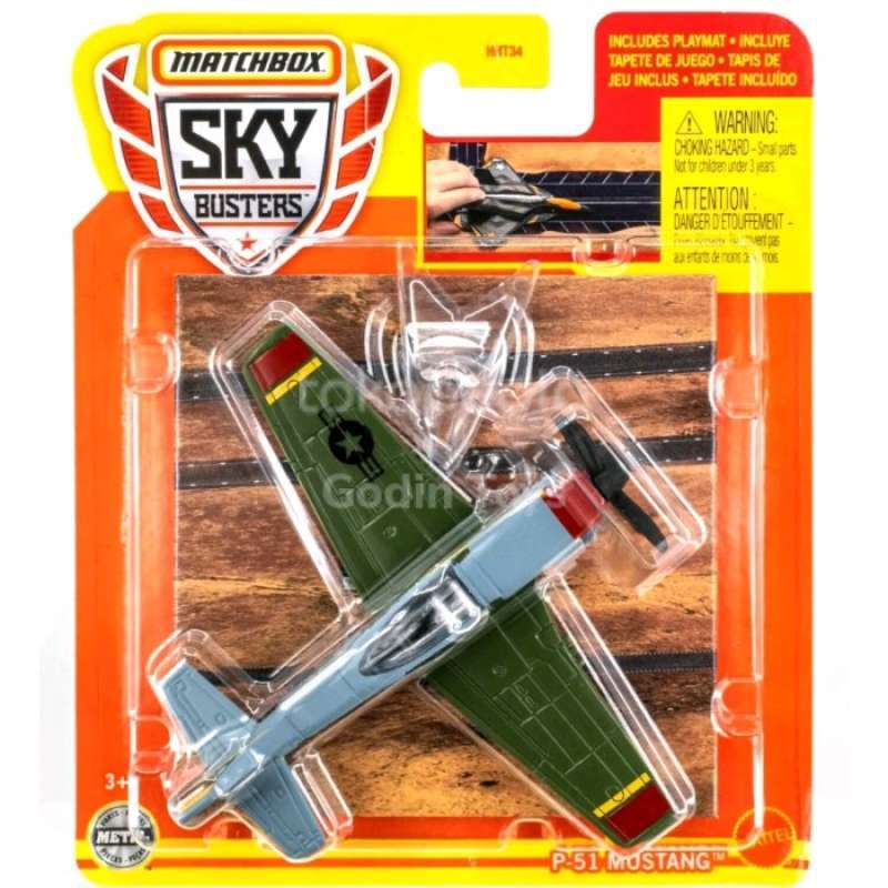 Jual Matchbox Sky Busters P-51 Mustang diecast di Seller Puas Shop - Harapan Jaya, Kota Bekasi ...