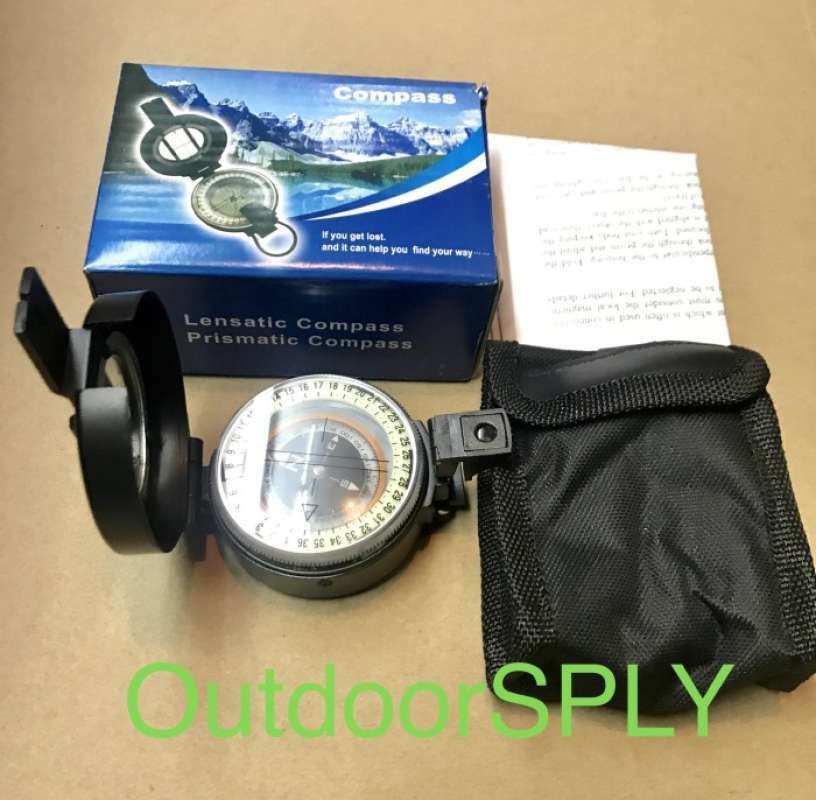 Jual DC60-1B Professional Military Compass Lensatic Prismatic Kompas di ...