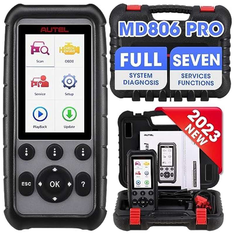 Promo Autel OBD2 Scanner MaxiDiag MD806 Pro Code Reader, Full System ...