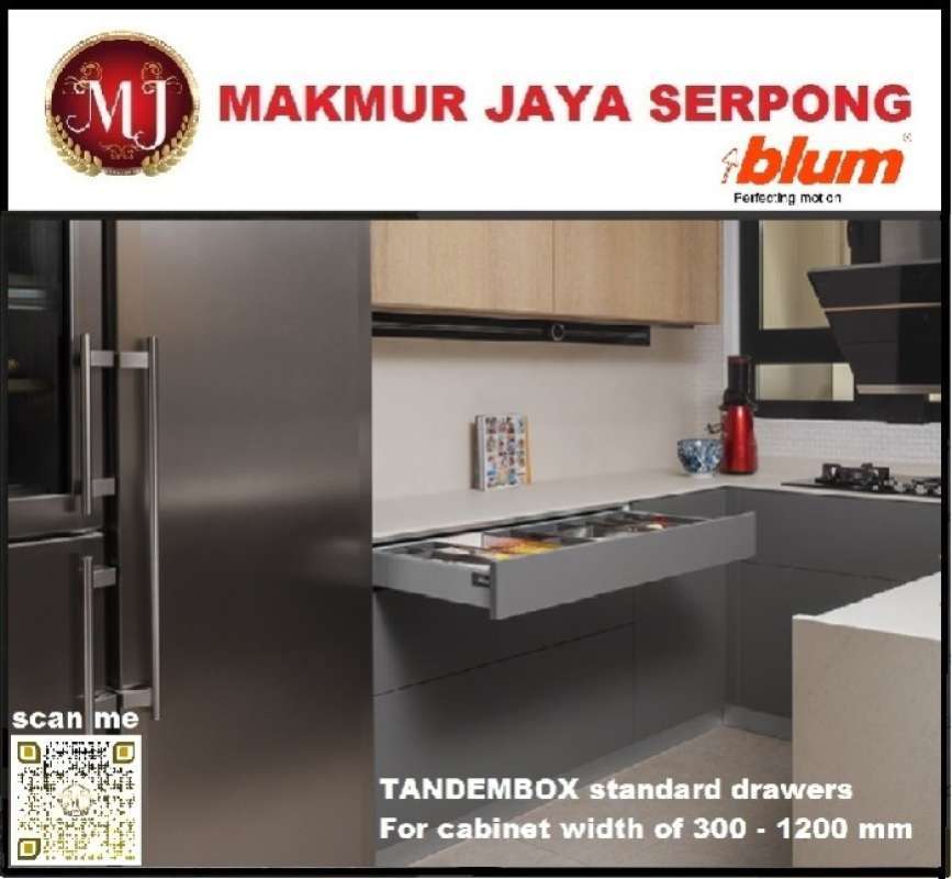 Promo Blum Intivo Tbx S1 98.5 Mm Alumunium | Tandem Box 30 Kg Diskon 23 ...