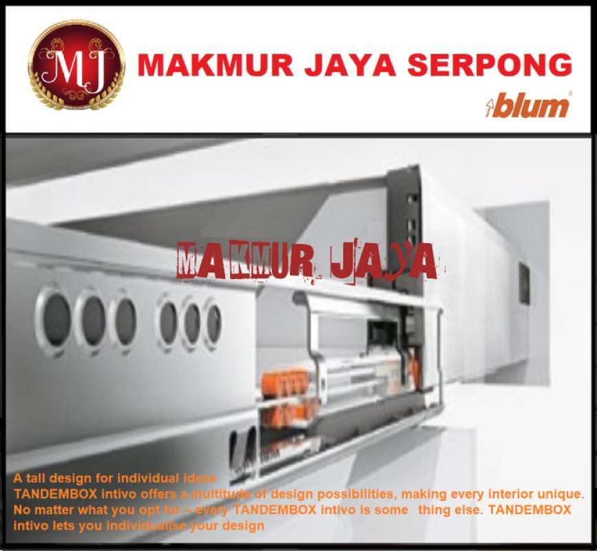 Promo Blum Intivo Tbx S1 98.5 Mm Alumunium | Tandem Box 30 Kg Diskon 23 ...
