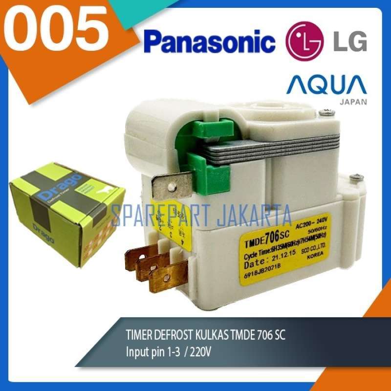 Promo timer kulkas / defrost timer kulkas LG 2 pintu TMDE 706SC 220V ...