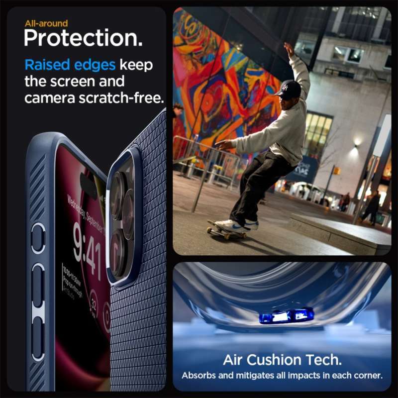 Jual Original Case iPhone 15 / Pro / Max Spigen Liquid Air Matte Soft ...