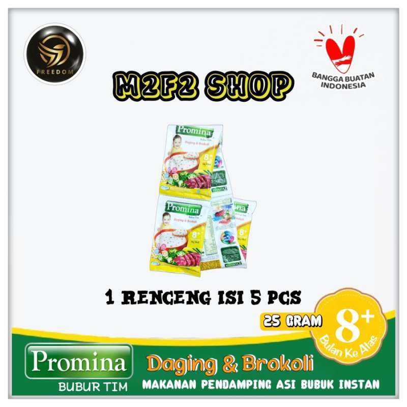 Promo Promina Bubur Tim Bayi Rasa Daging & Brokoli 8+ Sachet - 25 gr ...