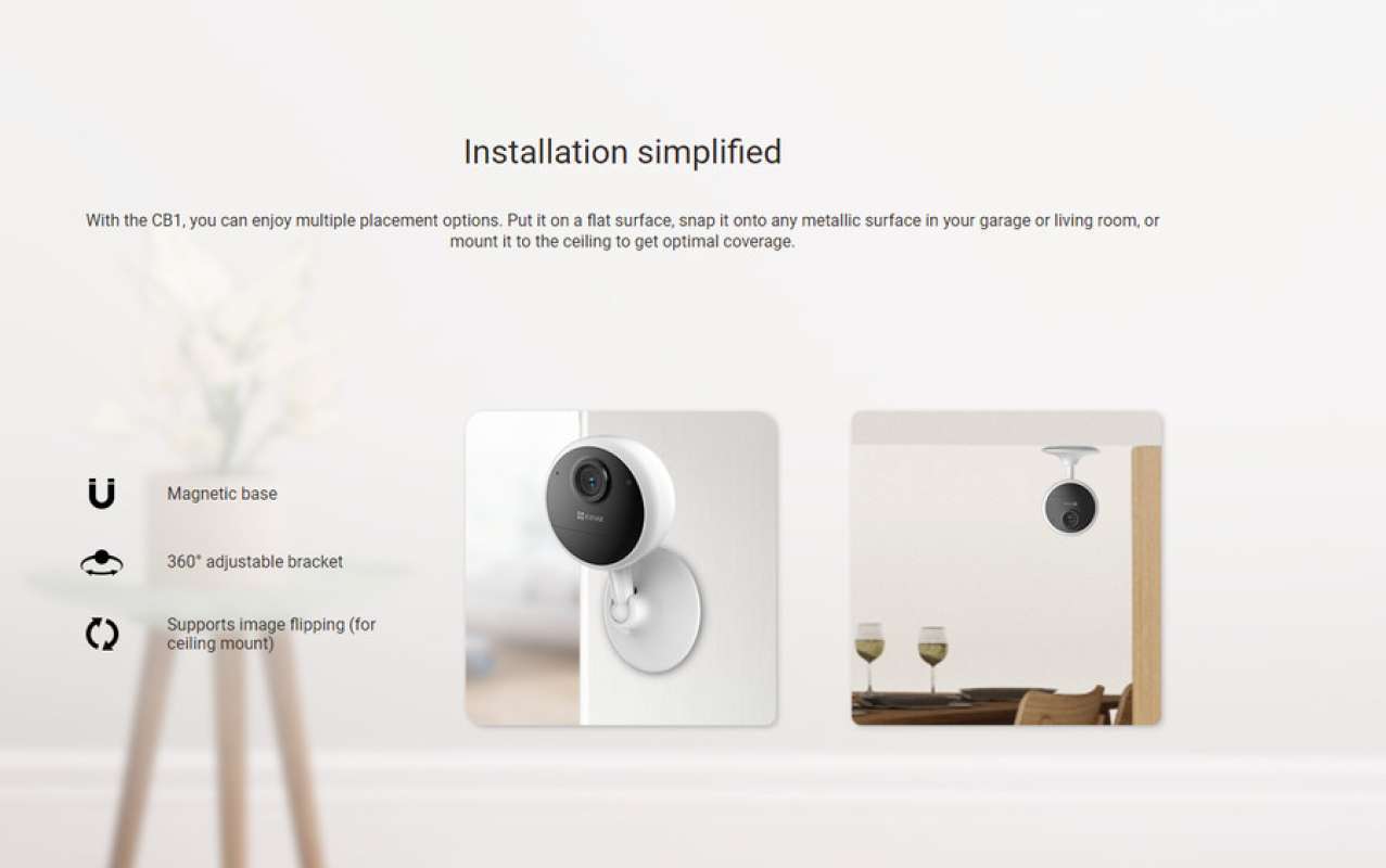 Promo Ezviz Cb1 2mp Smart Home Wifi Battery Ip Camera Cctv Indoor Type ...