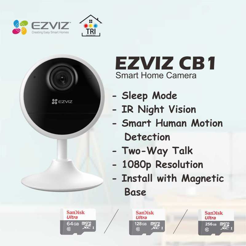 Promo Ezviz Cb1 2mp Smart Home Wifi Battery Ip Camera Cctv Indoor Type ...