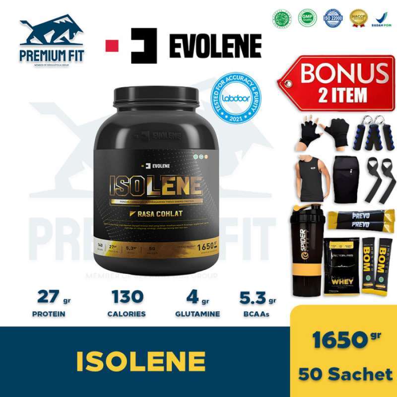 Promo ISOLENE By EVOLENE 50 sachet Whey Protein Isolate 50 Sachet ...