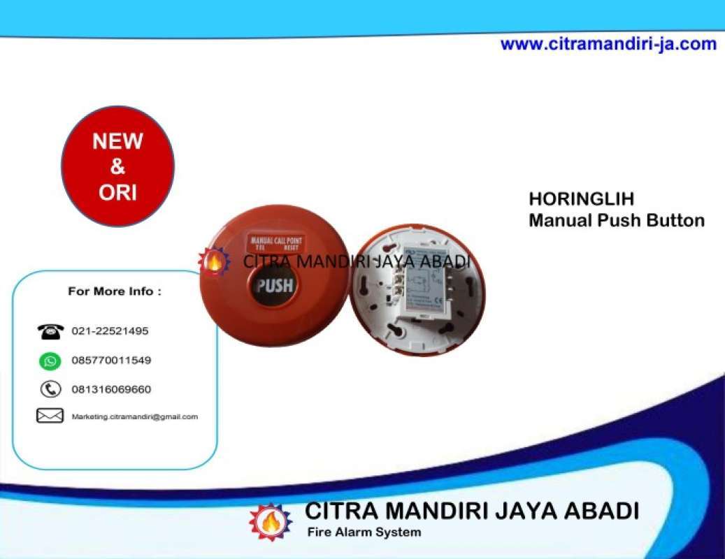 Jual Manual Push Button Manual Call Point Horinglih Tanpa Base Di ...