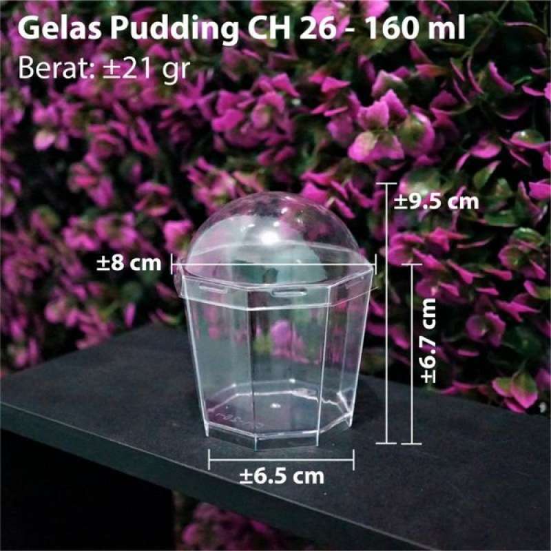 Jual Cup Puding CH-26 isi 10pcs/ Gelas Puding Pudding / Jar Puding ...