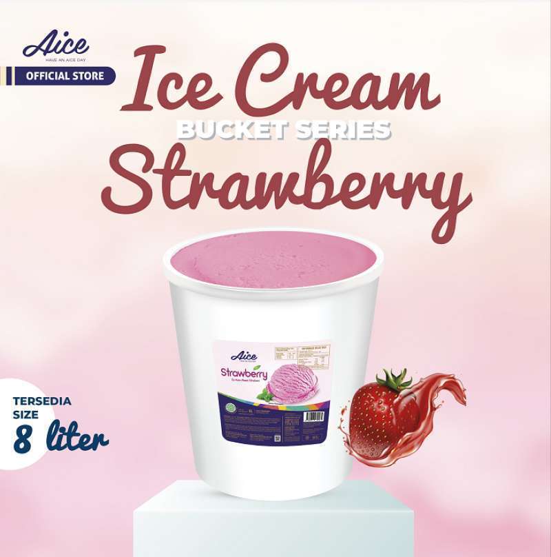 Promo Aice Bucket Ice Cream Ember [8 L] Diskon 27% Di Seller Aice Ice ...