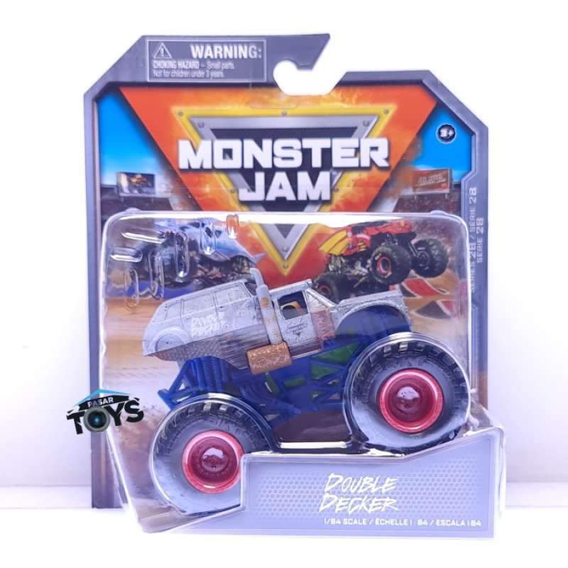 Promo Monster Jam Double Decker 1:64 - Steel Reveal Series 28 Monster ...