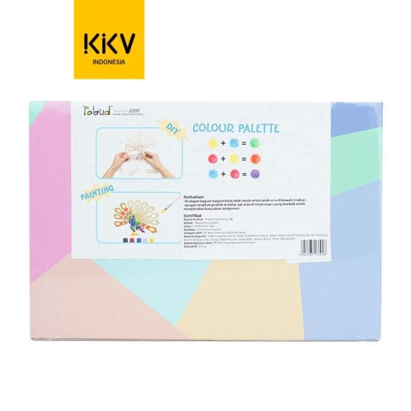 Promo KKV Mainan Kreativitas DIY Mewarnai Puzzle Kayu 3D Aneka Bentuk ...