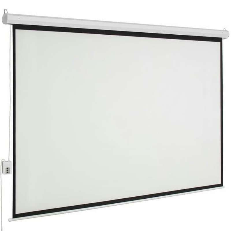 Promo Screen Projector 200 Inch Motorized Layar Proyektor Elektrik ...