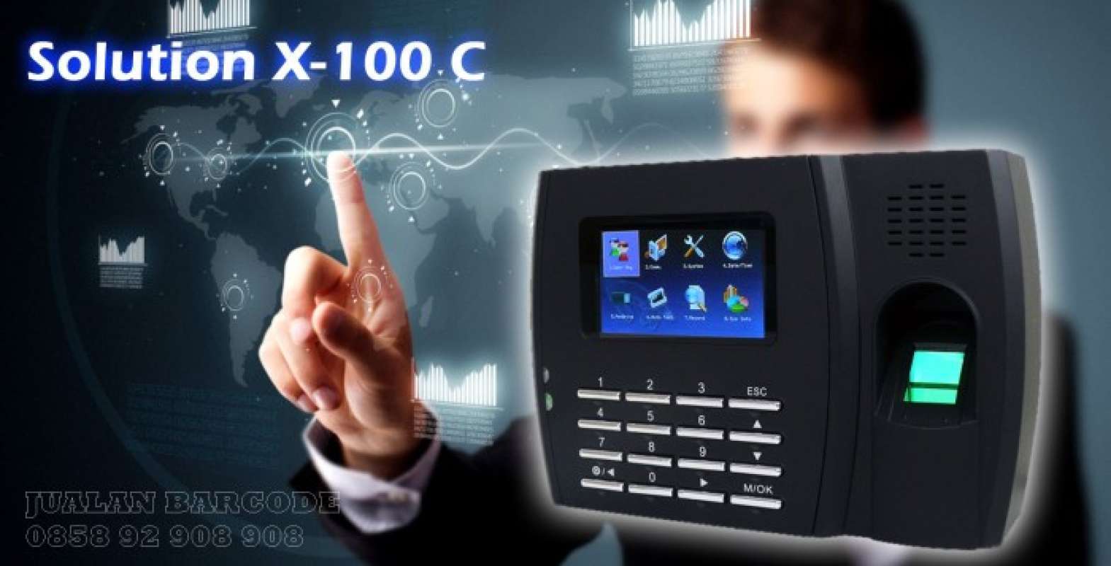 Promo Solution X100C Mesin Absensi Finger Print | mesin absensi X100 C ...