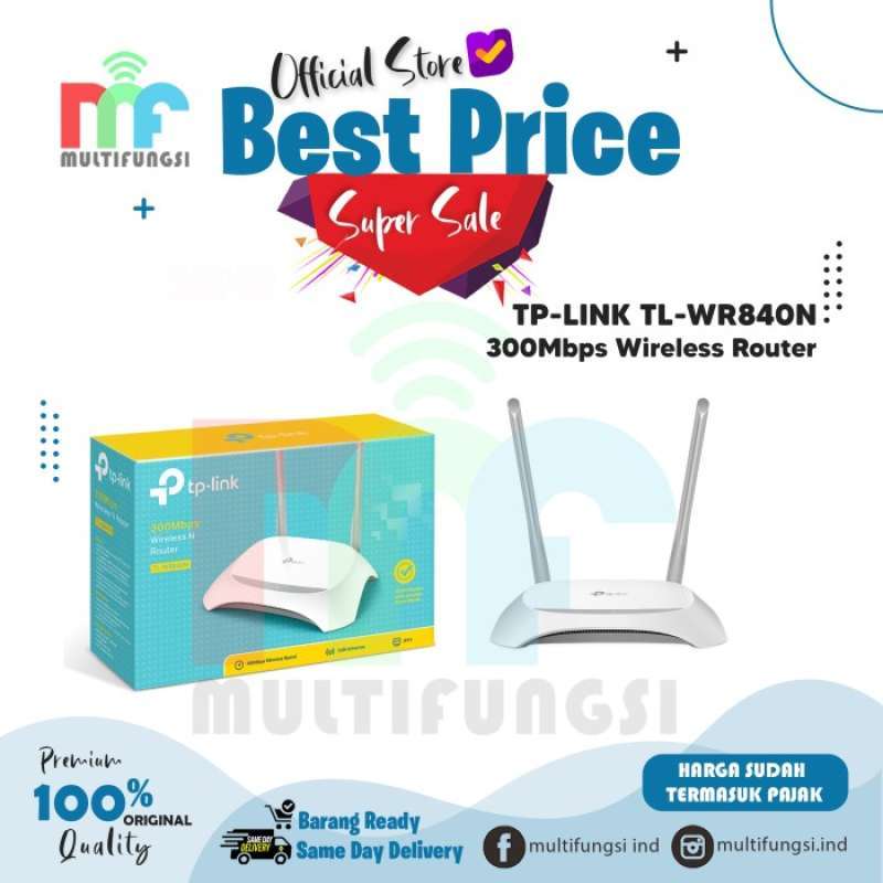Promo Tp-link Tl-wr840n 300mbps Wireless Router N Wifi Access Point ...