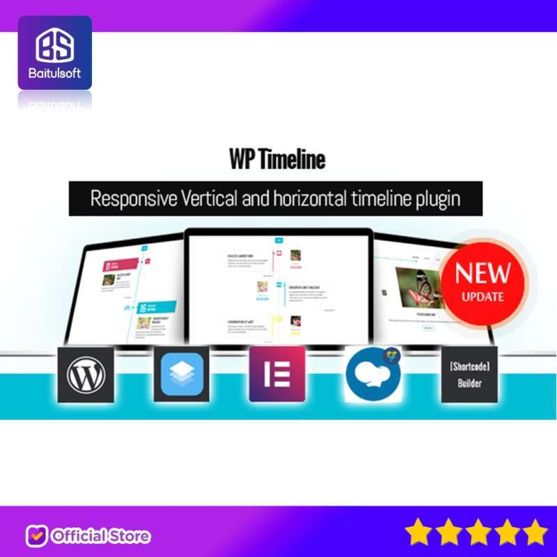 Jual SOURCE CODE APLIKASI WP TIMELINE – VERTICAL AND HORIZONTAL TIMELINE PLUGIN BY BAITULSOFT di ...