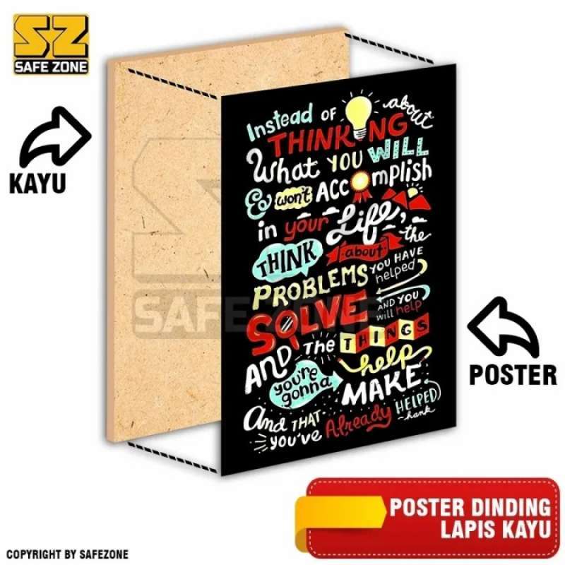 Jual Hiasan Dinding Rumah Aesthetic Poster Kayu By Safe Zone Di Seller ...