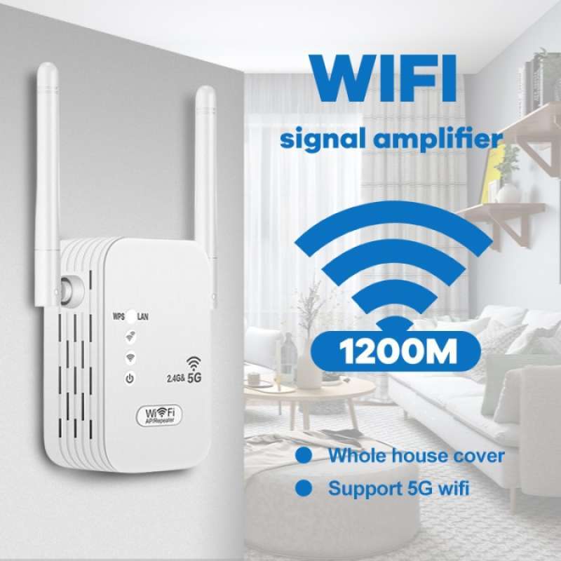 Promo WiFi Repeater Extender 300 1200 Mbps Penguat Sinyal Wifi Amplifier Diskon 23% di Seller ...