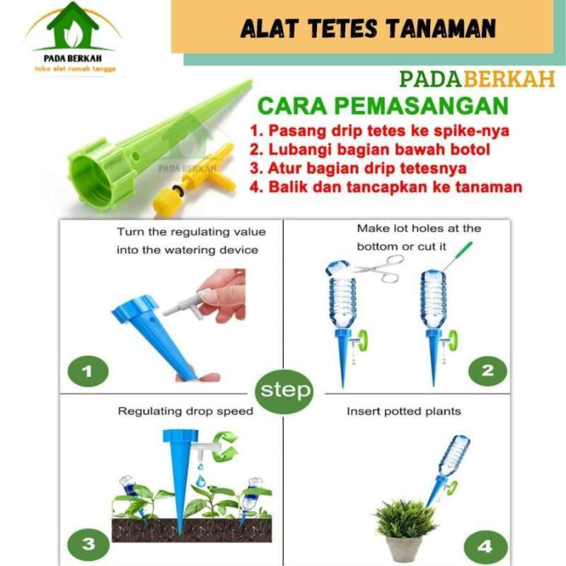 Jual Alat Tetes Penyiraman Tanaman Otomatis Vitamin Kran Alat Irigasi ...