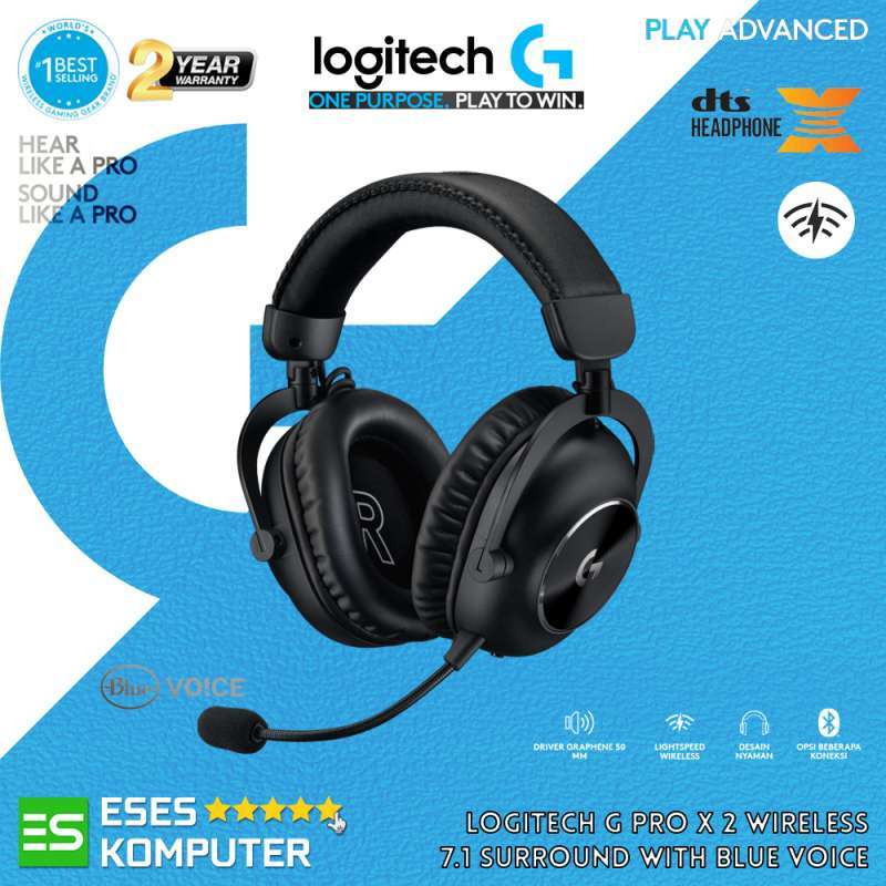 Promo Headset Logitech G Pro X 2 Lightspeed Wireless Bluetooth Gpro Diskon 5% Di Seller Eses ...