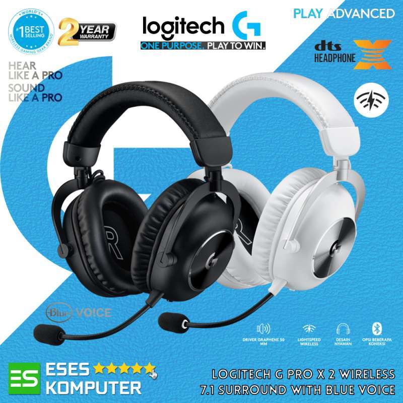 Promo Headset Logitech G Pro X 2 Lightspeed Wireless Bluetooth Gpro ...